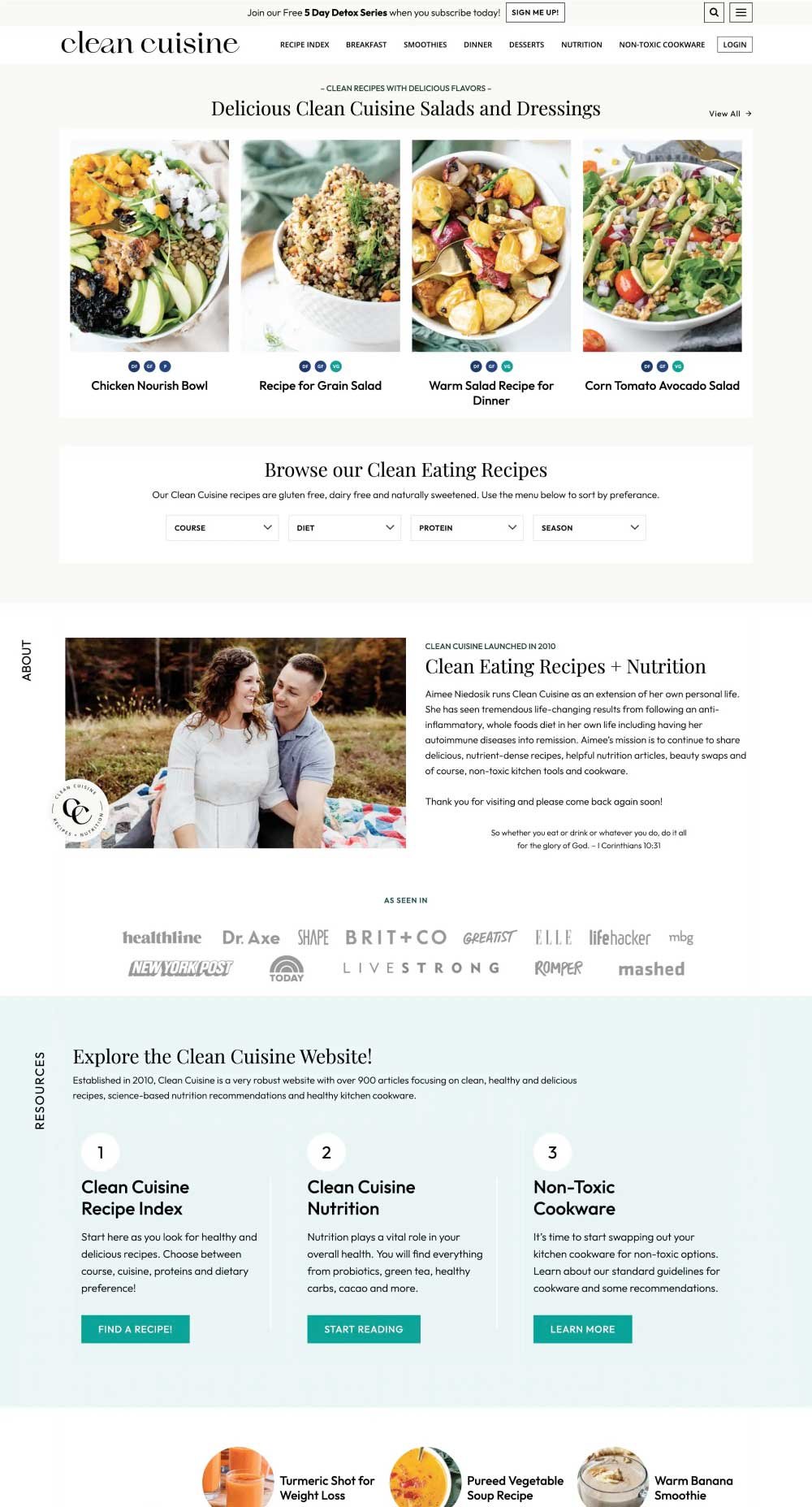 Clean Cuisine - Anchored Design and Development
