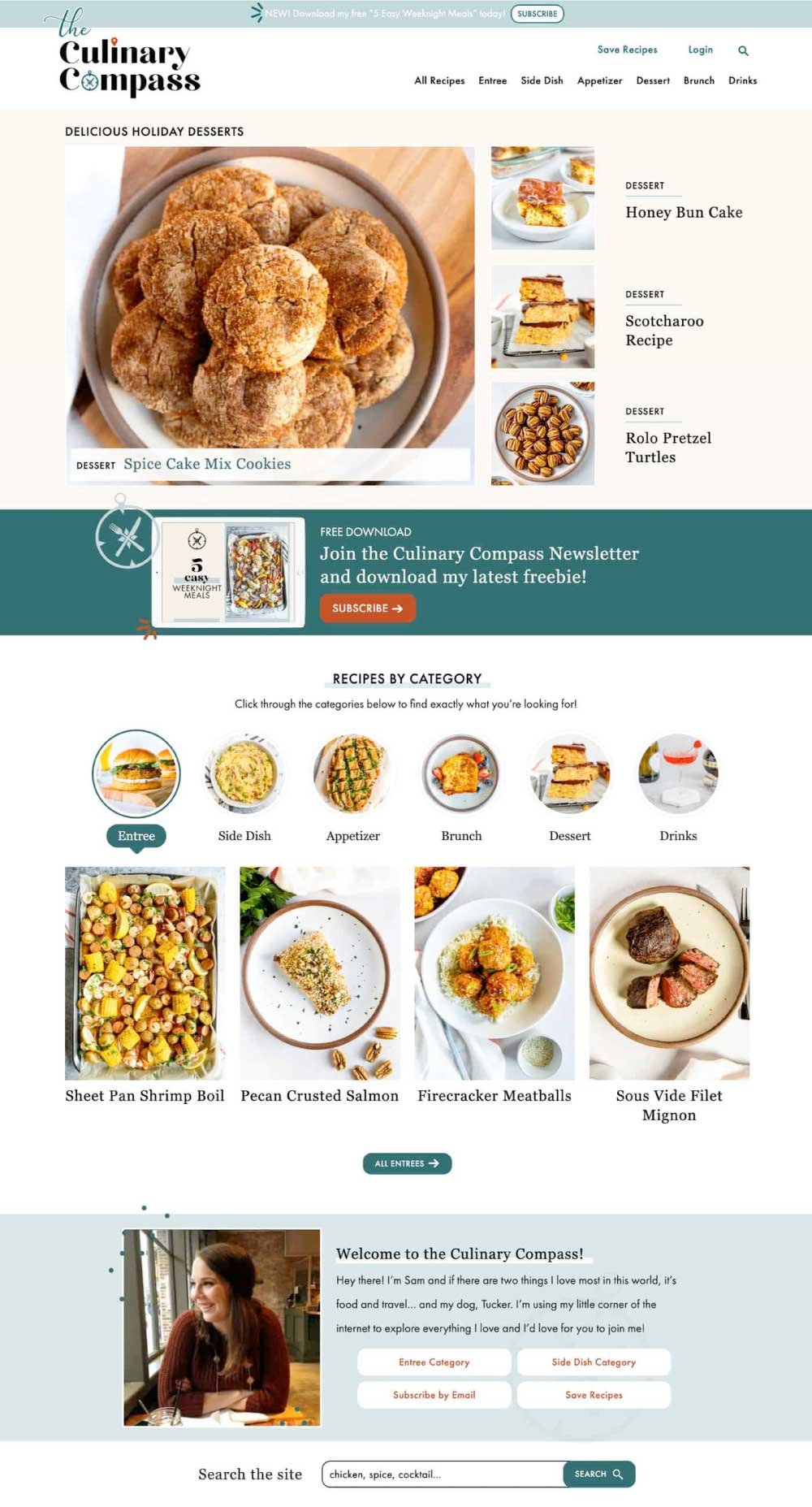 The Culinary Compass - Anchored Design and Development