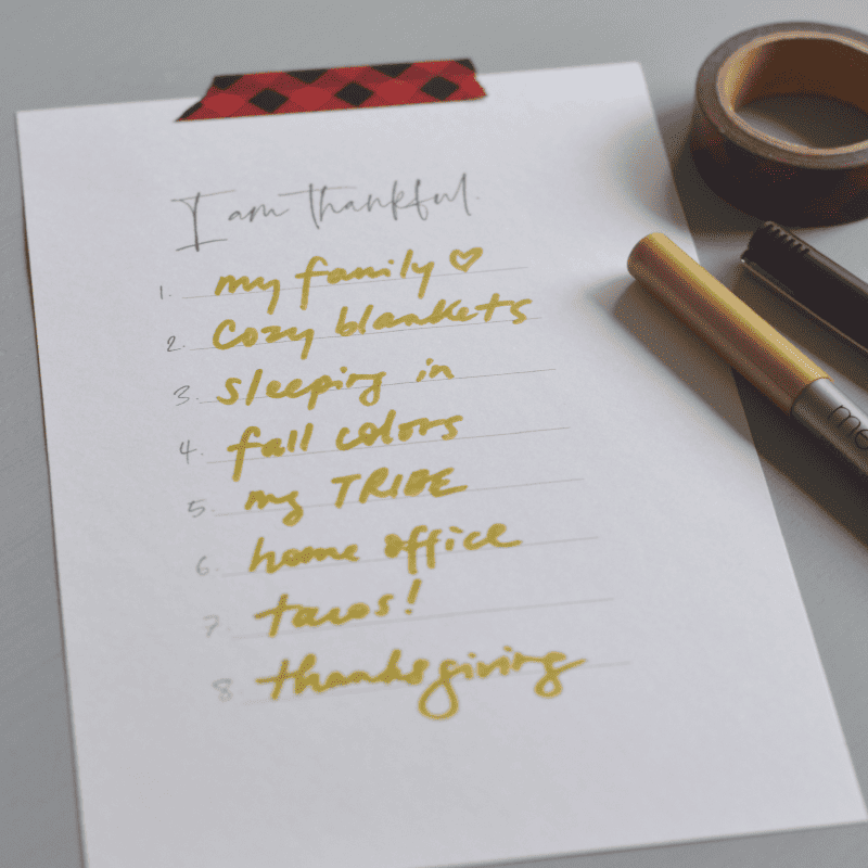 FREE THANKFUL LIST - Anchored Design and Development
